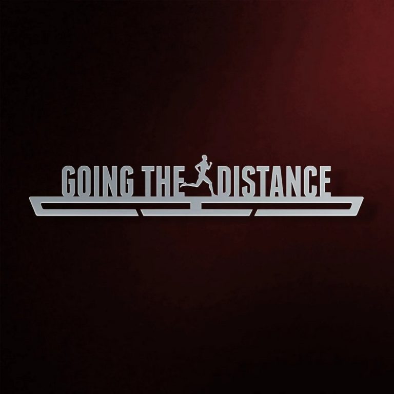 Going The Distance Medal Hanger Display Wall Rack Frame Motivational ...