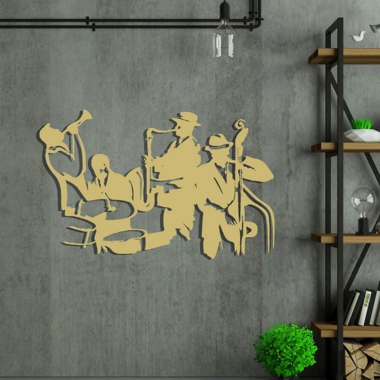Jazz Group Metal Sign Laser Cut Metal Signs Mancave Decor Gift for Jazz ...