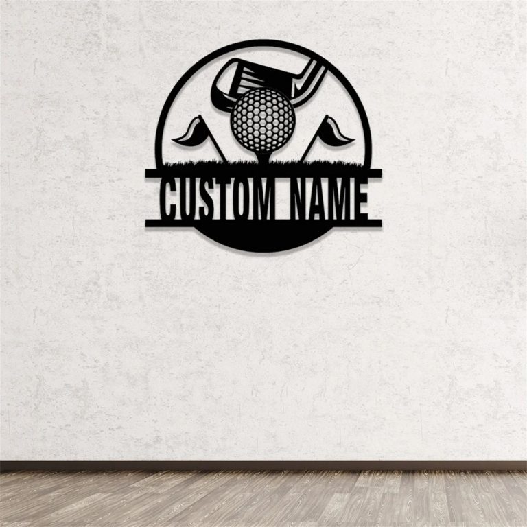 Metal Golf Sign 19th Hole Personalized Golfer Name Signs Gift for Dad ...