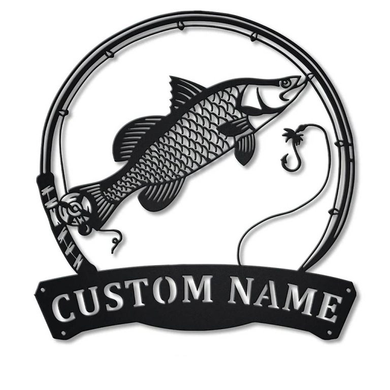 Personalized Barramundi Fish Sign Monogram Metal - Custom Laser Cut ...