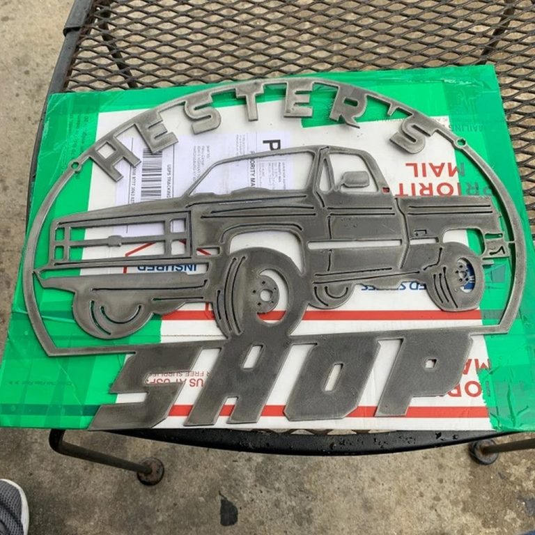 Personalized Classic Squarebody Truck Metal Name Sign Home Decor Gift ...