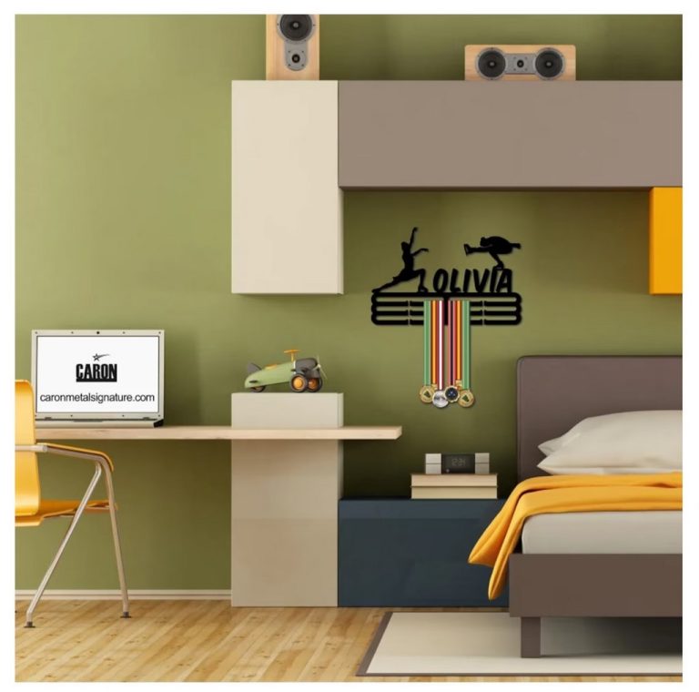 Personalized Figure skating Medal Hanger Display Wall Rack Frame With ...