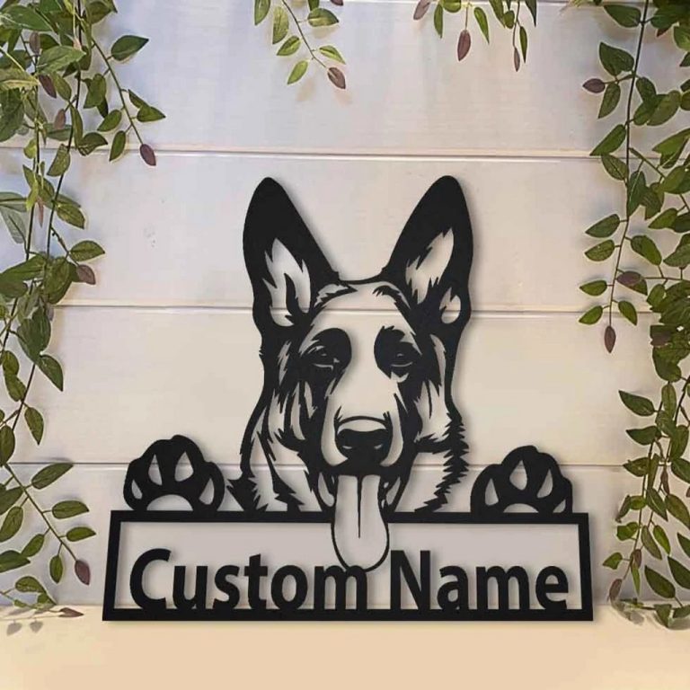 Personalized German Shepherd Metal Sign Art Home Decor Gift for Dog ...