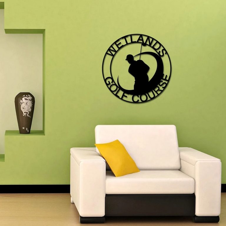 Personalized Golf Course Metal Sign Wall Decor Gift for Golfer - Custom ...