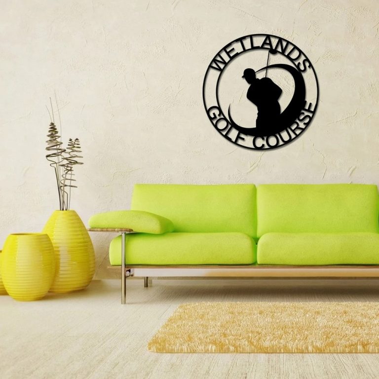 Personalized Golf Course Metal Sign Wall Decor Gift for Golfer - Custom ...