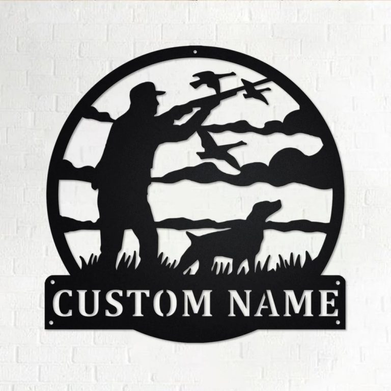 Personalized Goose Duck Hunter Metal Wall Art Hunting Sign Decor Home ...