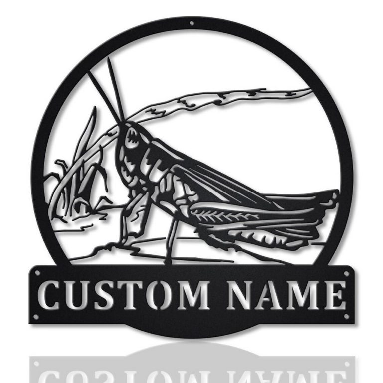 Personalized Grasshopper Metal Sign Art Home Decor Gift for Animal ...
