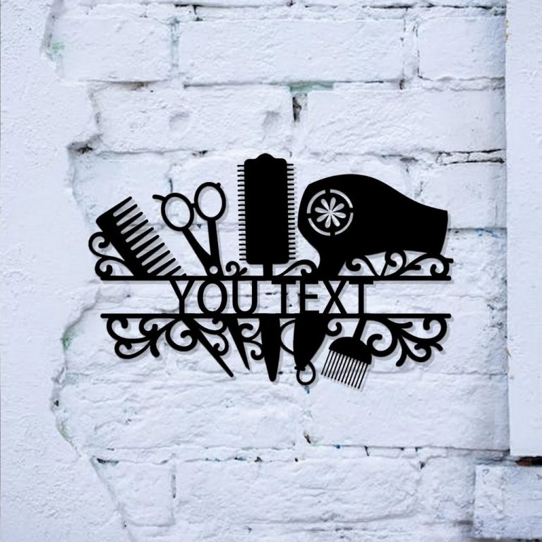 Personalized Hairdresser Metal Sign Hair Salon Wall Art Decor Gift for ...