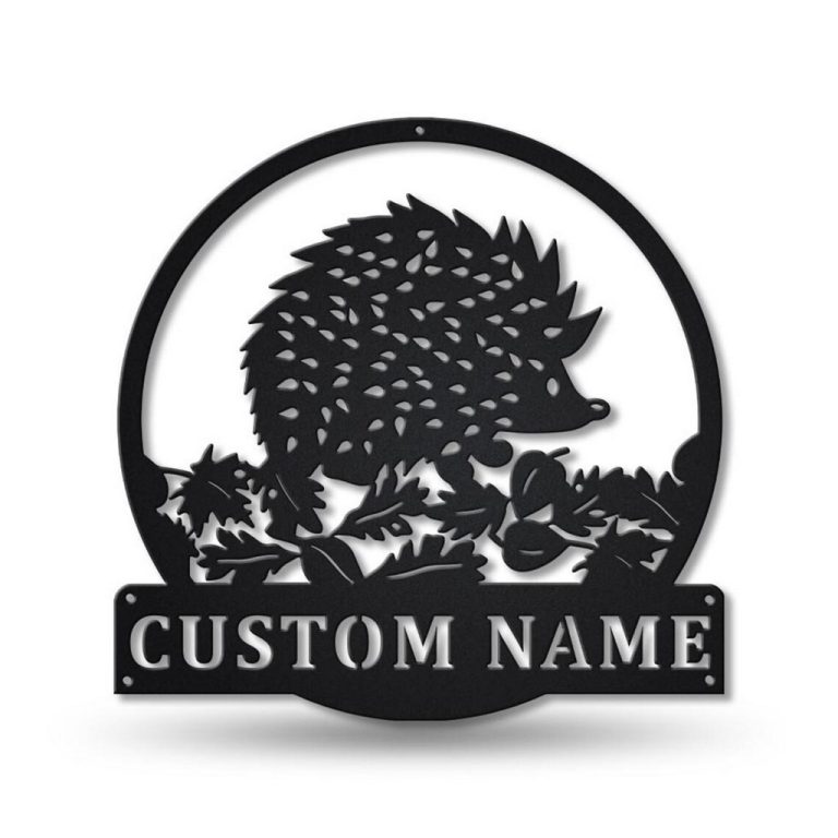 Personalized Hedgehog Metal Sign Art Home Decor Gift for Pet Lover ...