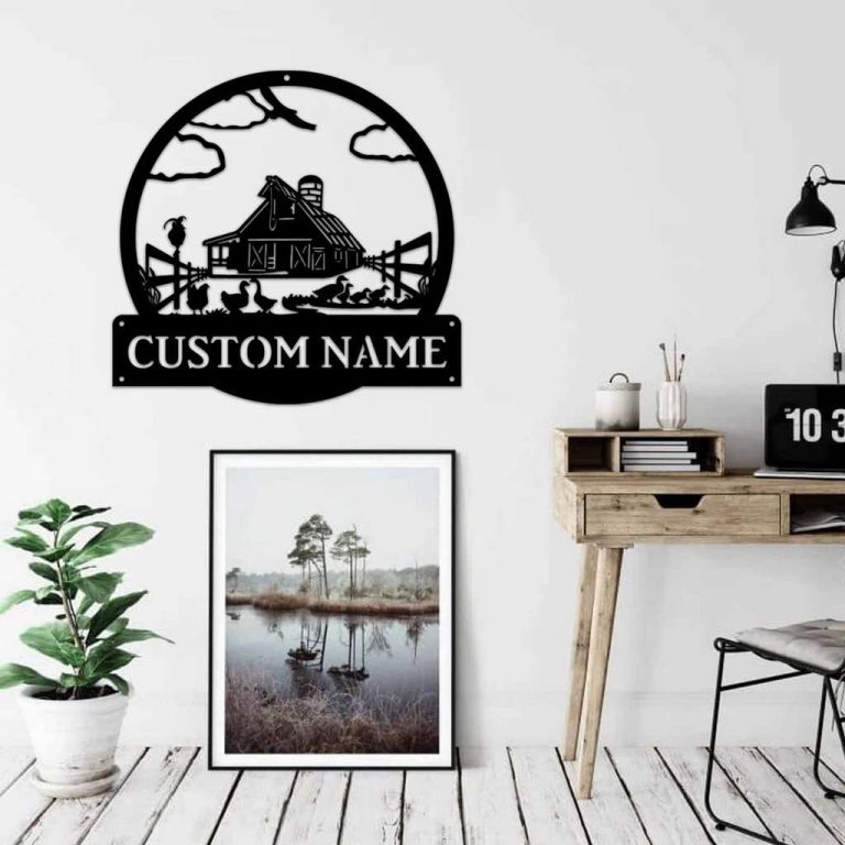 Personalized Metal Family Name Sign Ranch Housefarm Decor Outdoor Gift ...