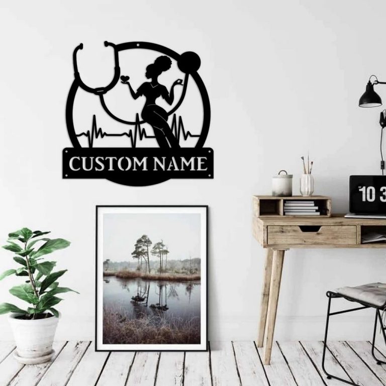 Personalized Metal Nurse Name Sign Decoration for Room CNA RN LPN Gifts ...