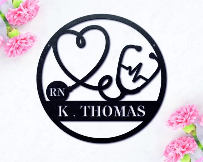 Personalized Metal Nurse Sign Decor Room RN LPN CNA Gifts for Nursing ...