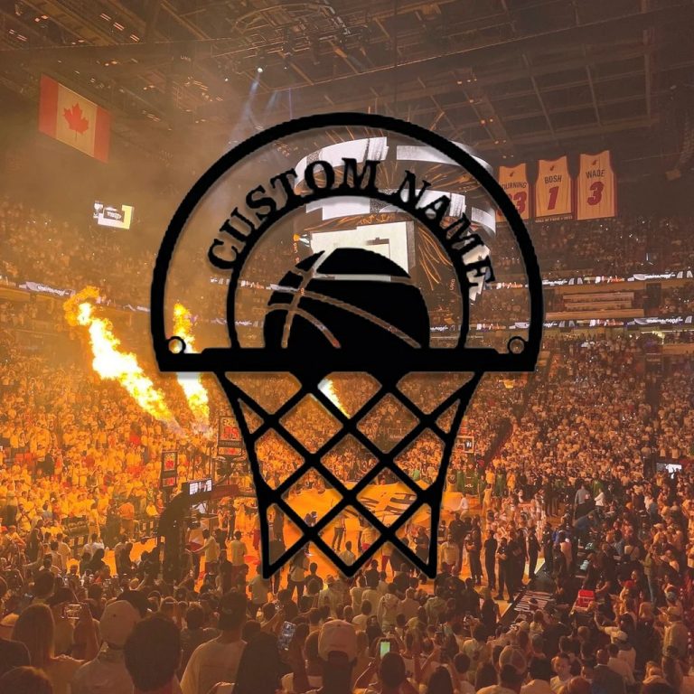 Personalized Metal basketball basket Sign Wall Decor Home Birthday Gift ...