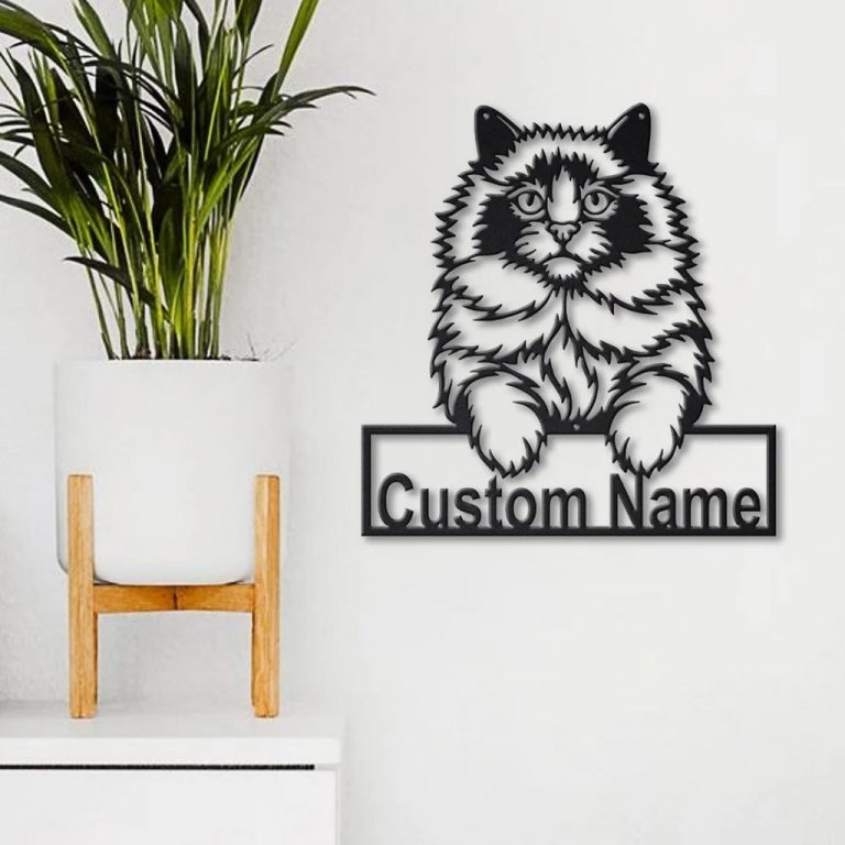 Personalized Ragdoll Cat Metal Sign Art Garden Decor Gift for Cat ...