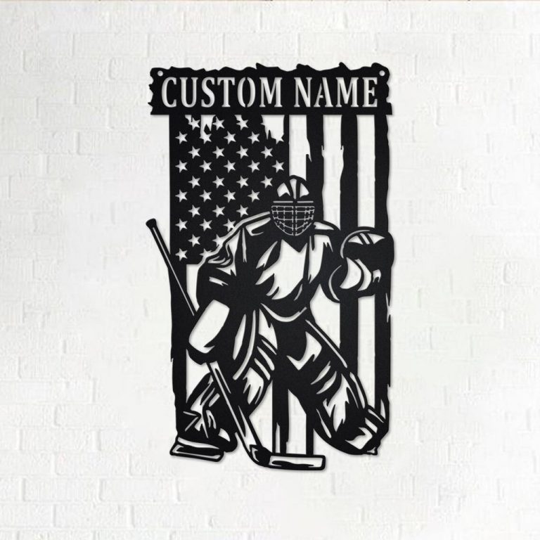 Personalized Hockey Goalie Metal Sign Wall Art Decor Home Gift for Fan ...