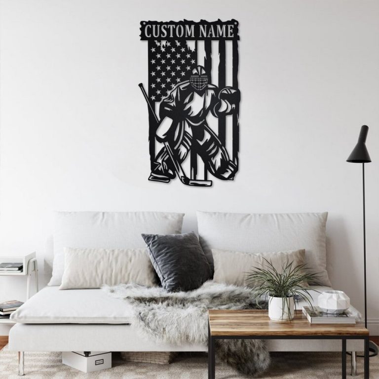 Personalized Hockey Goalie Metal Sign Wall Art Decor Home Gift for Fan ...