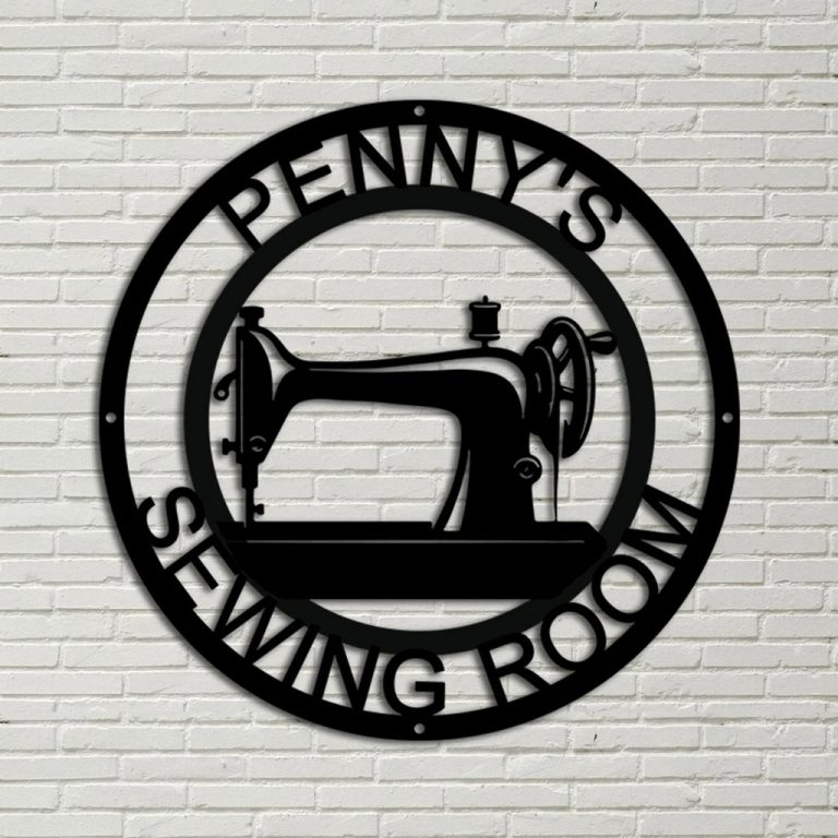 Sewing Room Signs Personalized Metal Name Sign Gift for Women - Custom ...