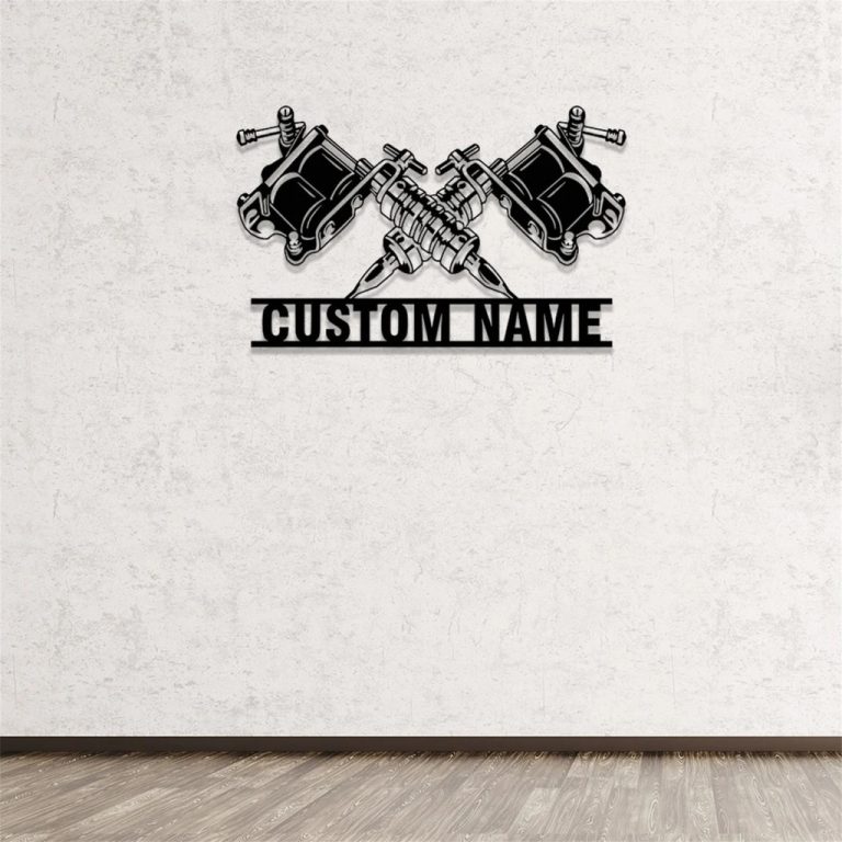 Personalized Tattoo Artist Sign for Tattoo Studio Decor Laser Cut Metal Signs - Custom Laser Cut ...