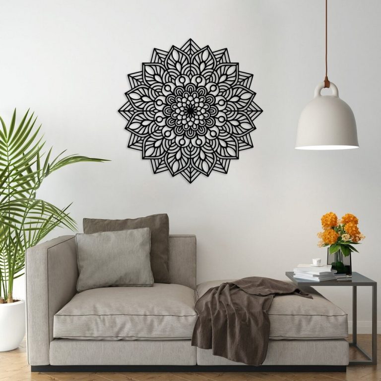 Zen Mandala Metal Wall Art Laser Cut Metal Signs Decor Home Gift for ...