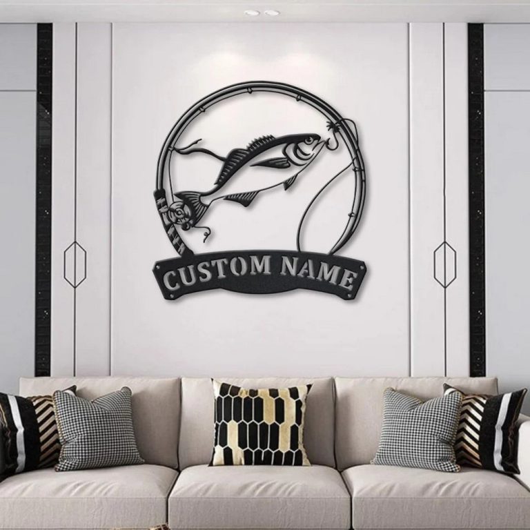 American Sailfish Metal Art Personalized Metal Name Sign Decor Home ...