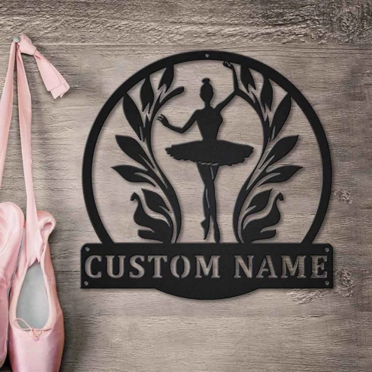 Ballet Dance Sport Metal Sign Personalized Metal Name Signs Home Decor ...
