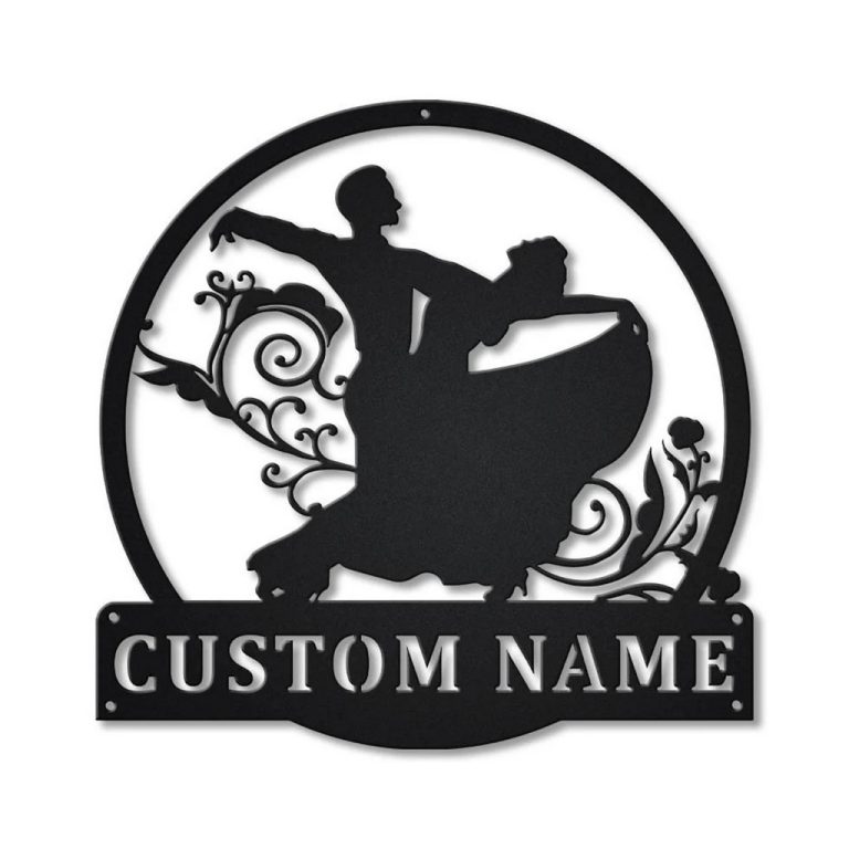 Ballroom Dancing Metal Sign Personalized Metal Name Signs Home Decor ...