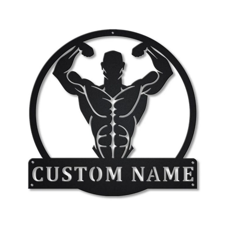 Bodybuilding Metal Sign Personalized Metal Name Signs Home Decor Sport ...
