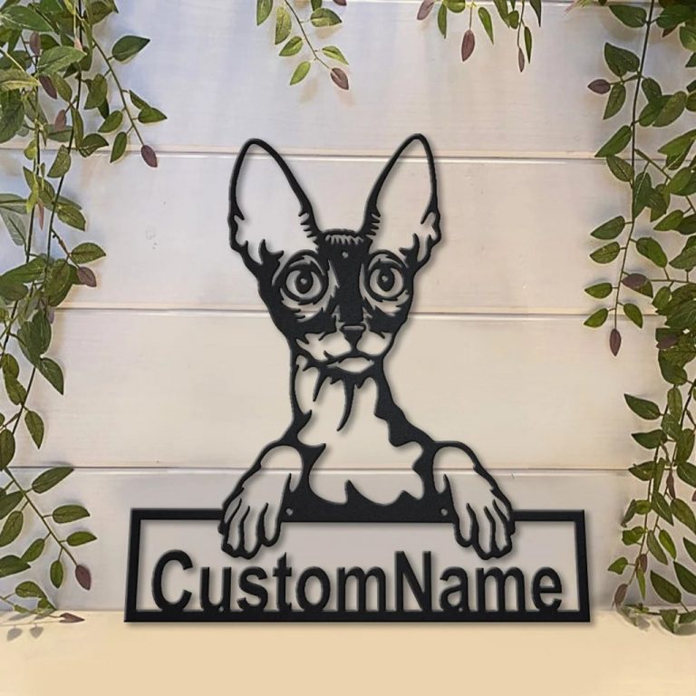 Cornish Rex Cat Metal Art Personalized Metal Name Sign Decor Home Gift ...