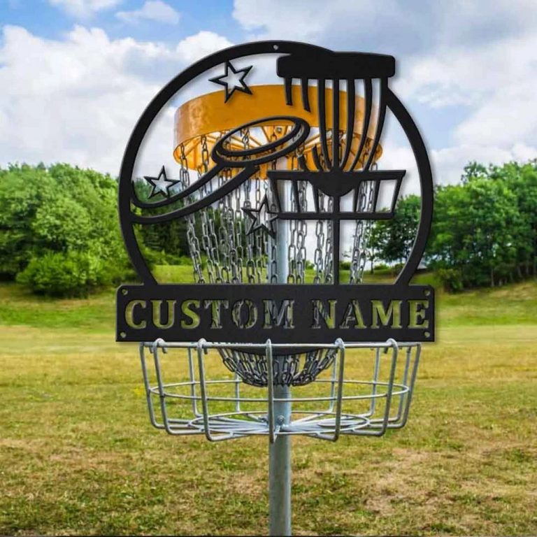 Disc Golf Metal Sign Personalized Metal Name Signs Home Decor Sport ...