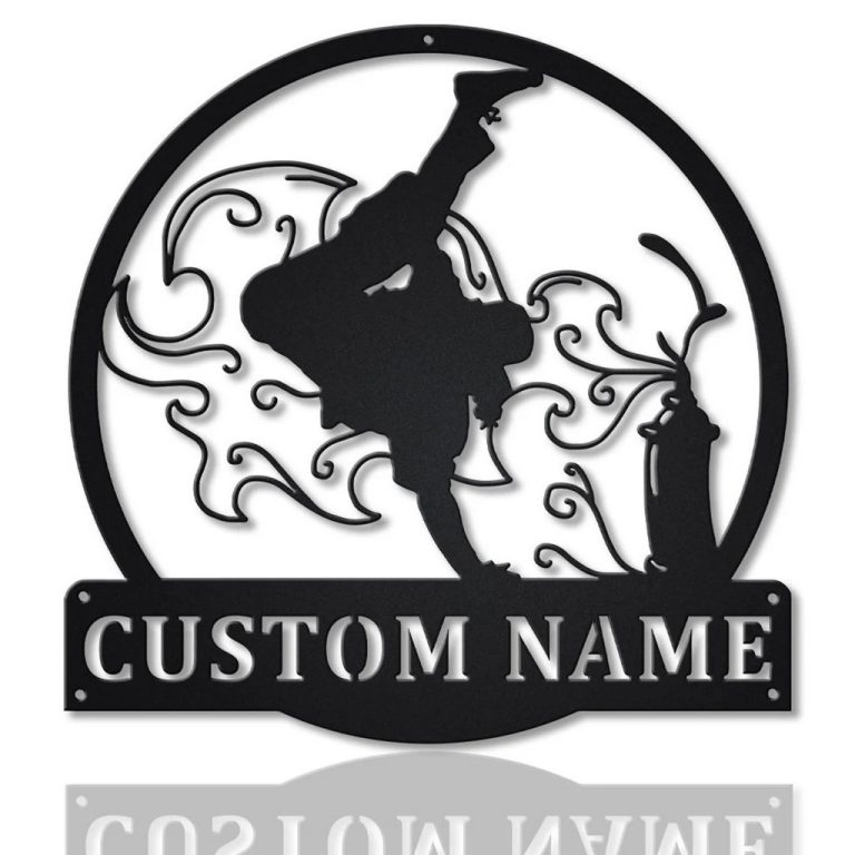 Hip Hop Dance Metal Sign Personalized Metal Name Signs Home Decor Sport ...