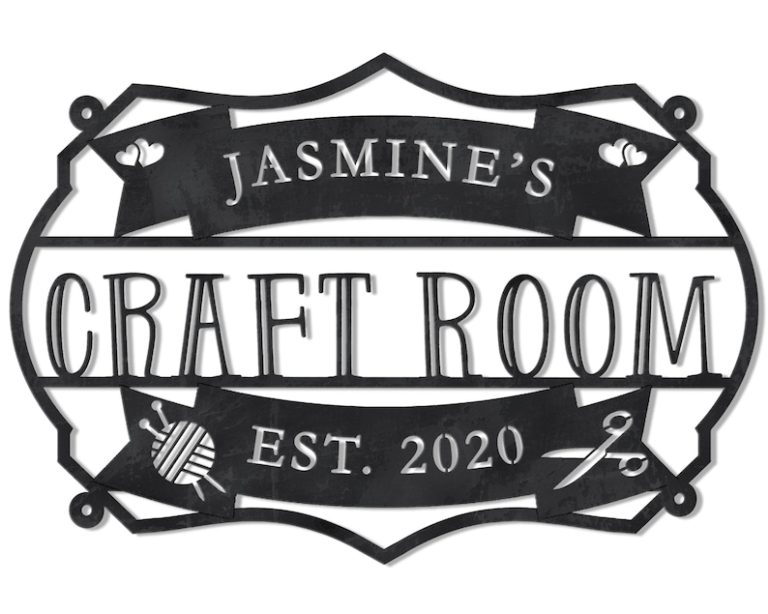 Personalized Craft Room Metal Sign Sewing Room Decor Craft Quilting ...