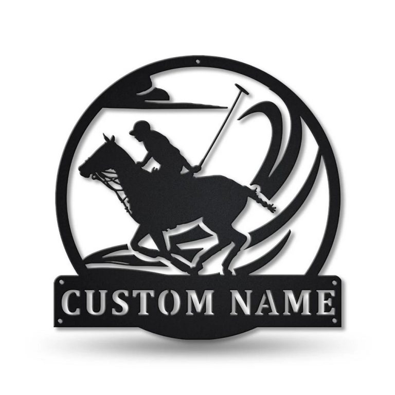 Polo Sport Metal Sign Personalized Metal Name Signs Home Decor Sport ...