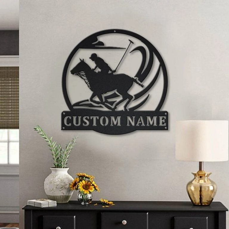 Polo Sport Metal Sign Personalized Metal Name Signs Home Decor Sport ...