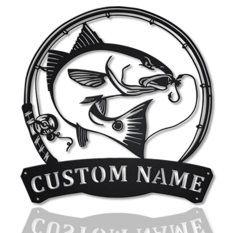 Red Drum Fish Metal Art Personalized Metal Name Sign Decor Home Fishing ...