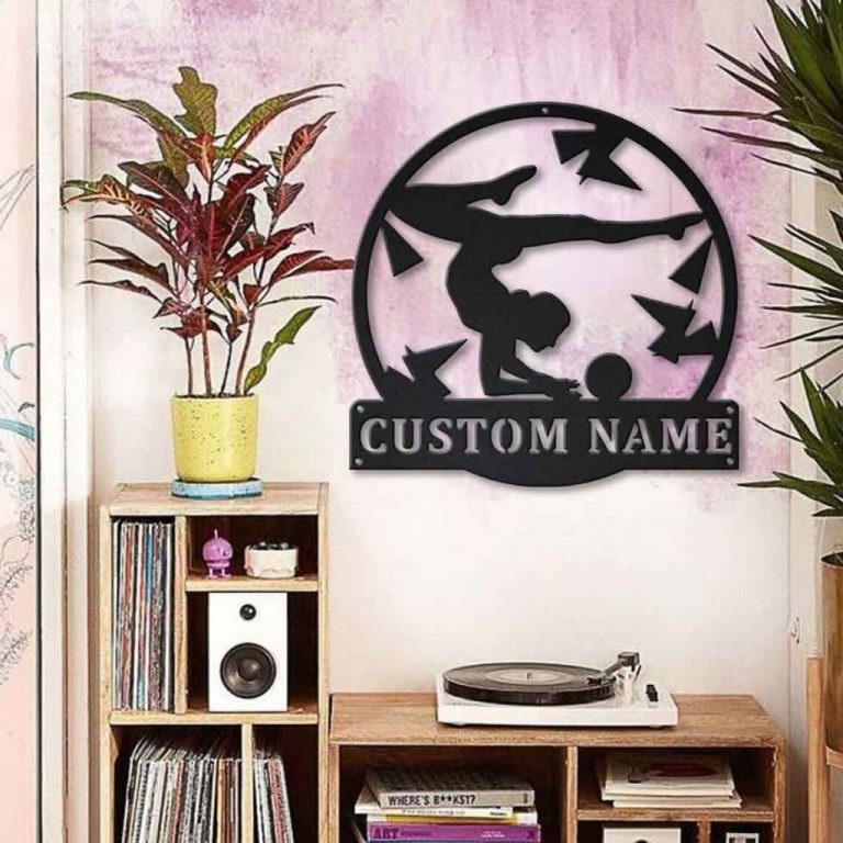 Rhythmic Gymnastics Ball Metal Sign Personalized Metal Name Signs Home ...