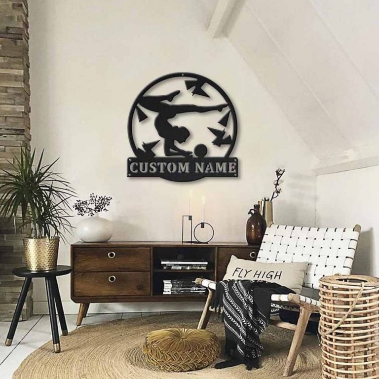 Rhythmic Gymnastics Ball Metal Sign Personalized Metal Name Signs Home ...