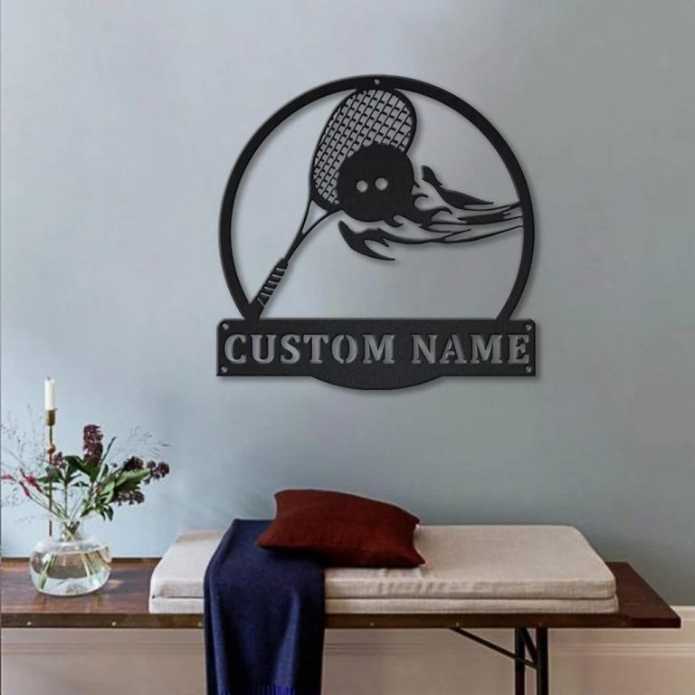 Squash Sport Metal Sign Personalized Metal Name Signs Home Decor Sport ...