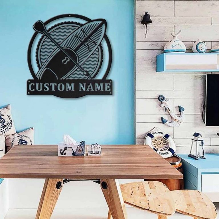 Standup Paddleboarding Metal Sign Personalized Metal Name Signs Home ...
