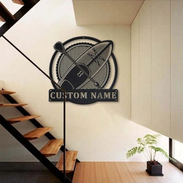 Standup Paddleboarding Metal Sign Personalized Metal Name Signs Home ...