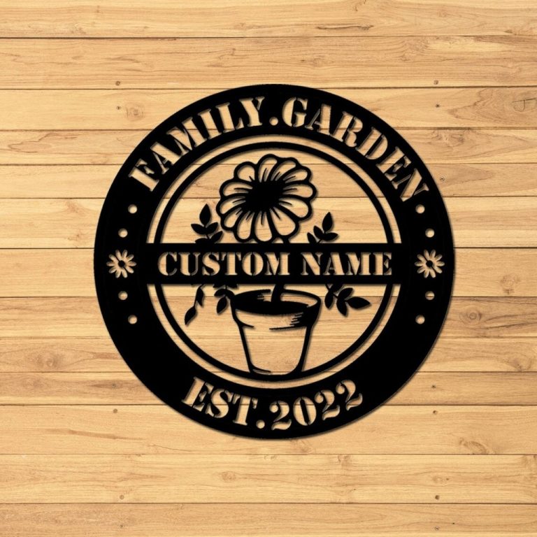 Cactus Metal Sign Personalized Garden Signs Decor Yard House - Custom ...