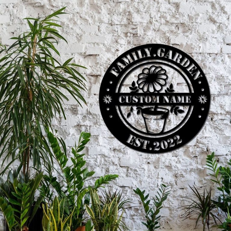 Sunflower Garden Metal Sign Personalized Garden Signs Decor Yard House ...