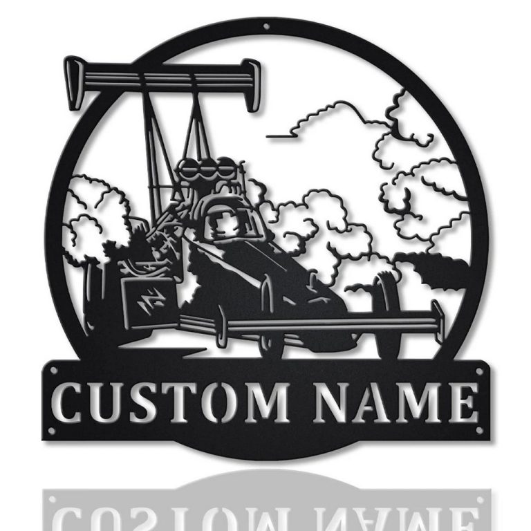 Top Fuel Dragster Metal Sign Personalized Metal Name Signs Home Decor ...