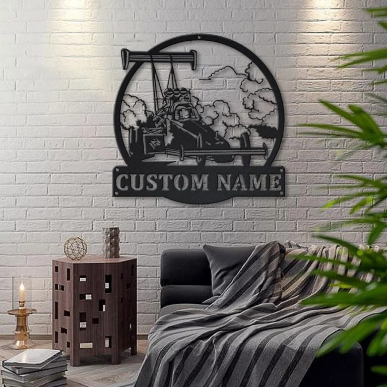Top Fuel Dragster Metal Sign Personalized Metal Name Signs Home Decor ...