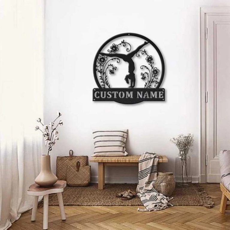 Tumbling Metal Sign Personalized Metal Name Signs Home Decor Sport ...