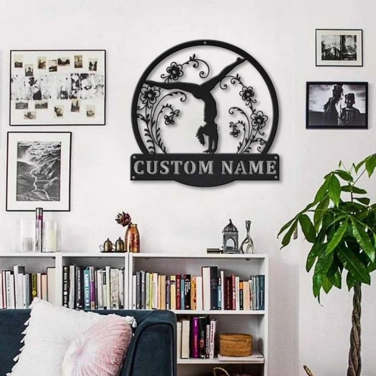 Tumbling Metal Sign Personalized Metal Name Signs Home Decor Sport ...