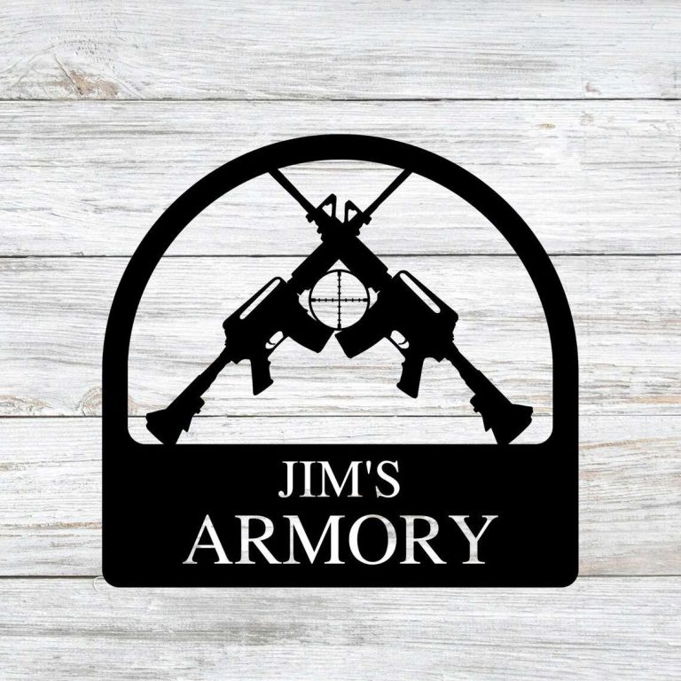 AR15 Metal Wall Art Armory Gun Veteran Man Cave Sign Veteran Gift ...