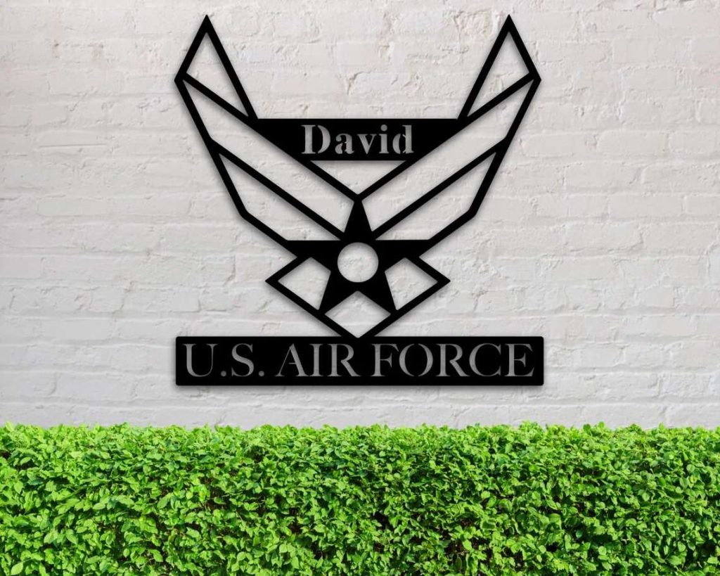 Air Force Soldier Metal Name Signs Personalized Metal Wall Hanger ...