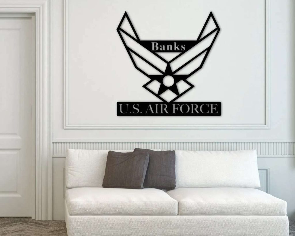 Air Force Soldier Metal Name Signs Personalized Metal Wall Hanger ...
