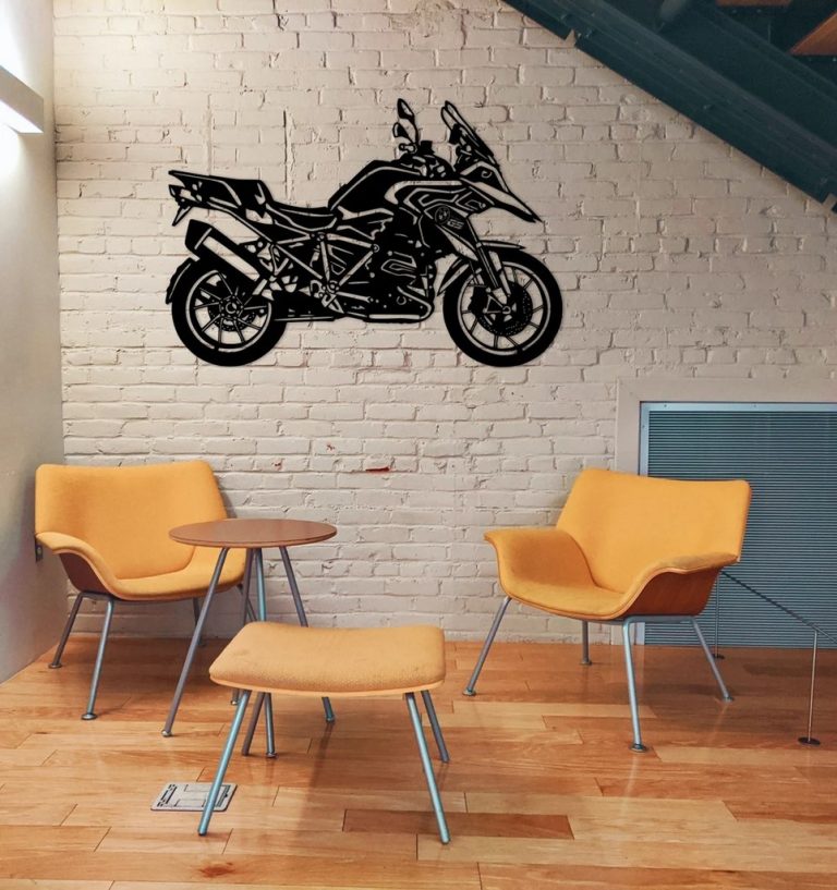 BMW R1200GS Metal Wall Art Tour Motorcycle Personalized Metal Name ...