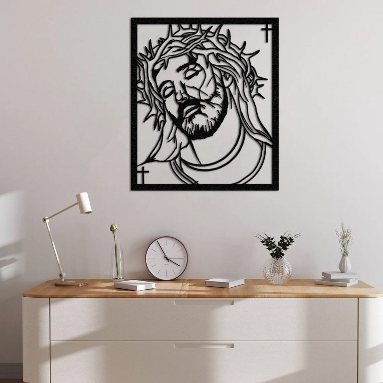 Crucifixion of Jesus Wall Art Religious Art Lazer Cut Metal Signs Home ...